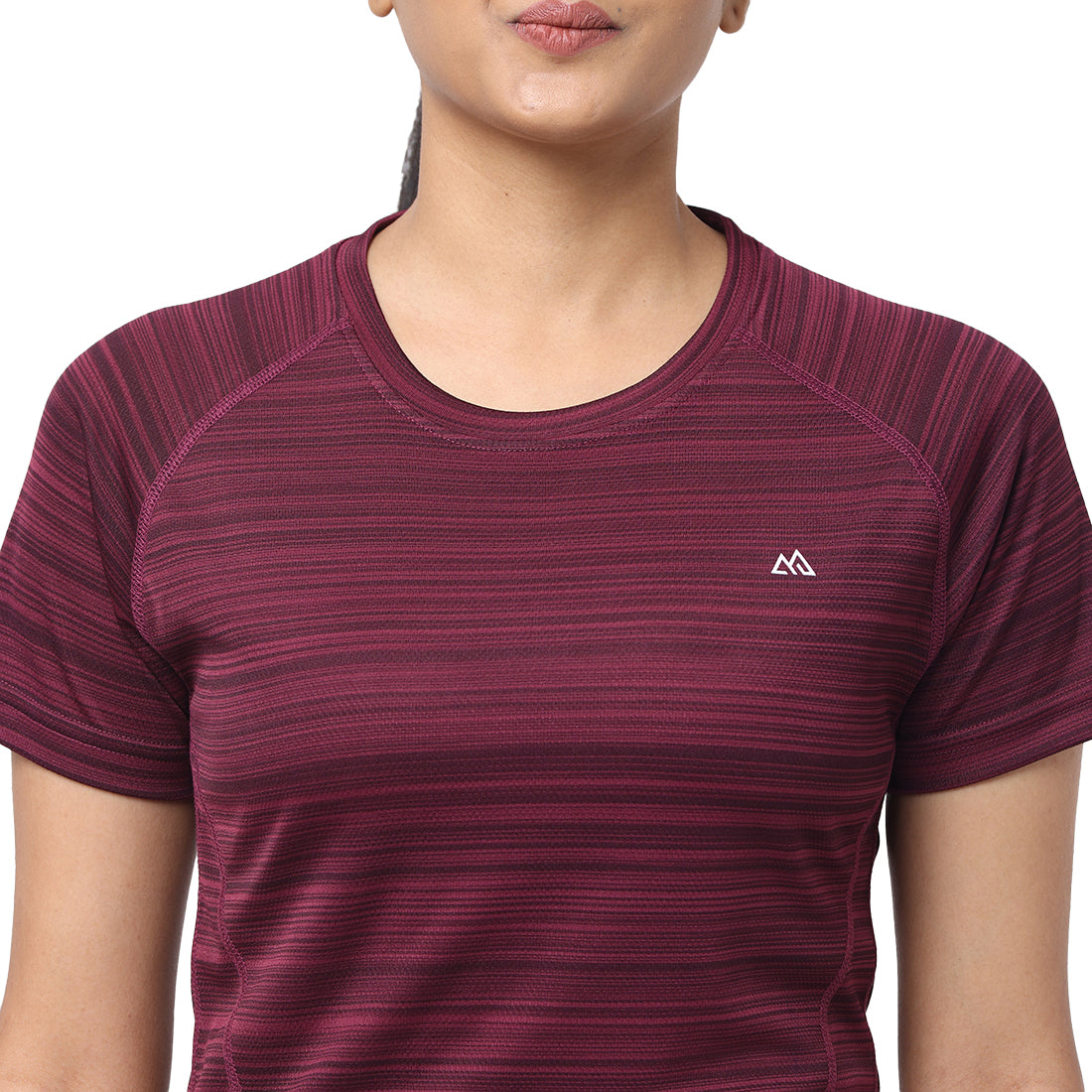 Women Activewear Round Neck T Shirt - Gym Workout Clothes - Bleualps