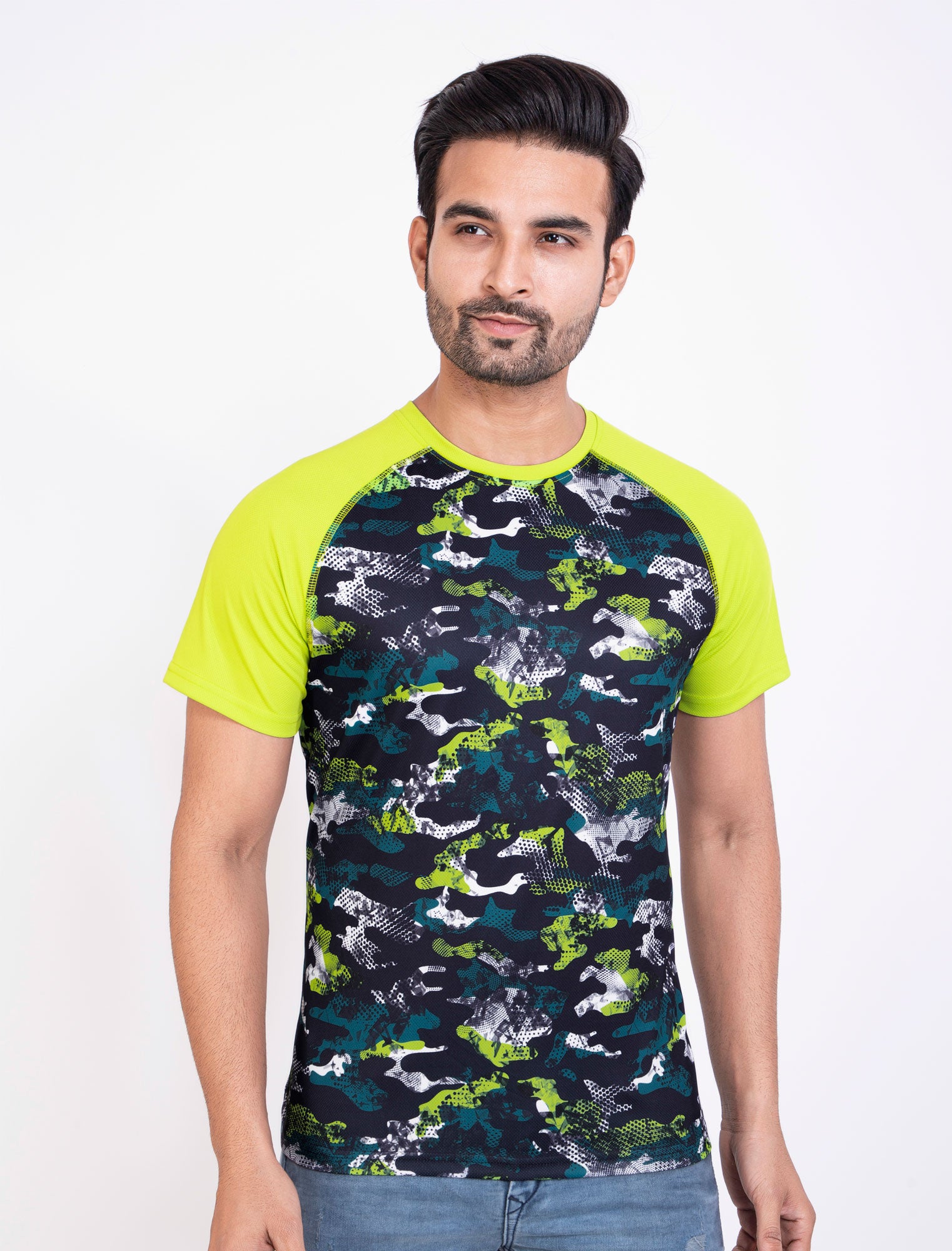 Men Activewear Round neck Half Sleeve T-Shirt